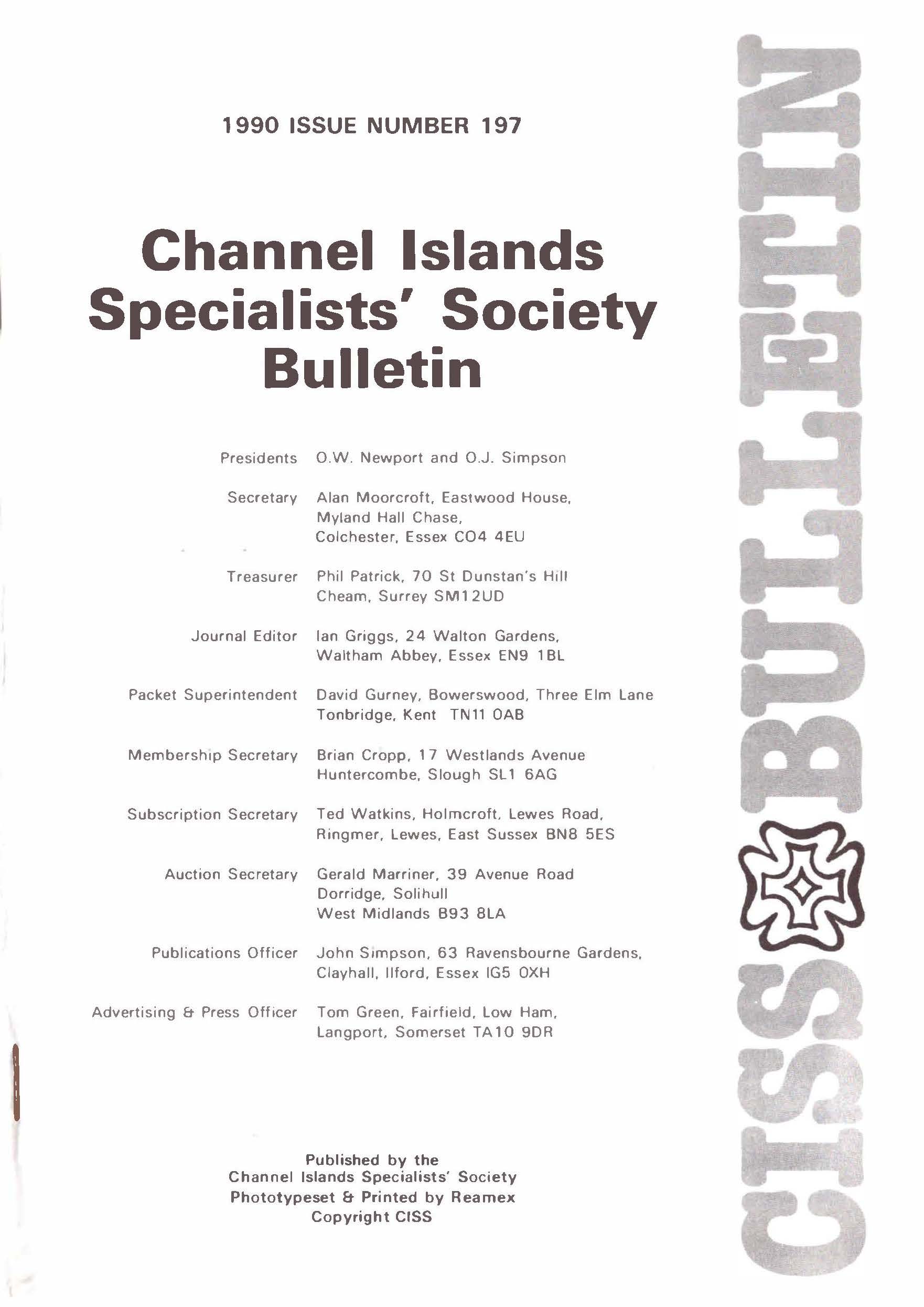 Journal - Les Iles Normandes - Channel Islands Specialists’ Society